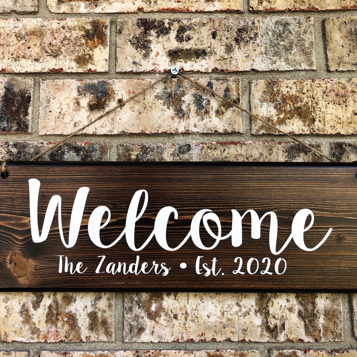 Welcome Sign Welcome Door Sign Personalized Sign Family - Etsy
