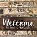 Welcome Sign, Welcome Door Sign, Personalized Sign, Family Name Sign ...