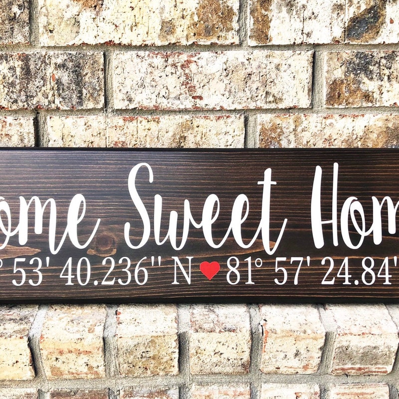 Coordinates Sign - Etsy