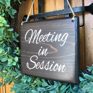 Office Sign, Meeting in Session Sign, Work From Home Sign, Do Not ...