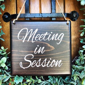 Office Sign, Meeting in Session Sign, Work From Home Sign, Do Not ...