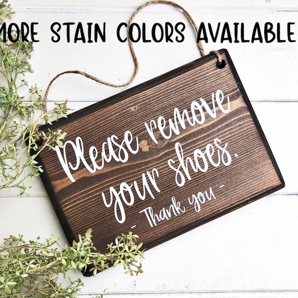 Remove Shoes Sign - Etsy