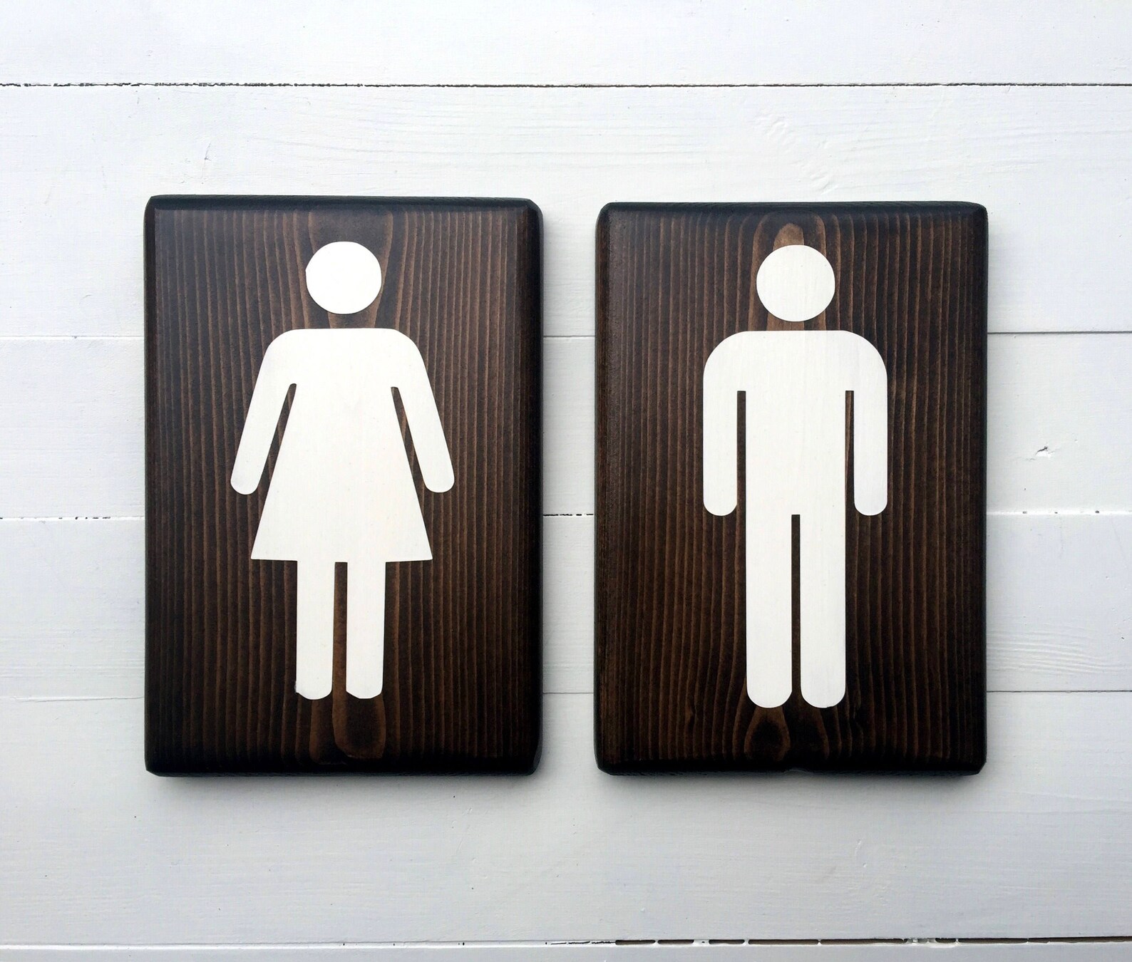 Bathroom Signs Rustic bathroom decor Bathroom wall decor | Etsy