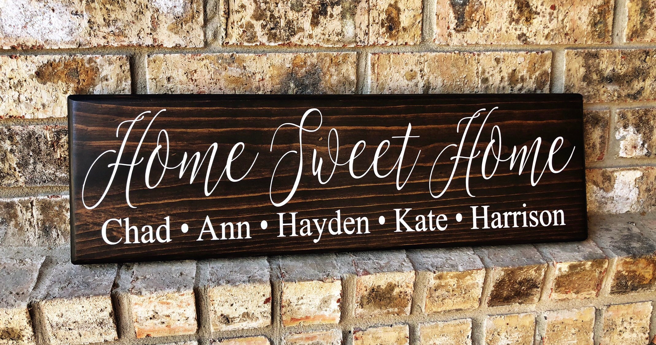 Home Sweet Home Family Name Signs New Home Sign | Etsy