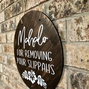 Mahalo Sign Aloha Sign Please Remove Shoes Sign Remove - Etsy