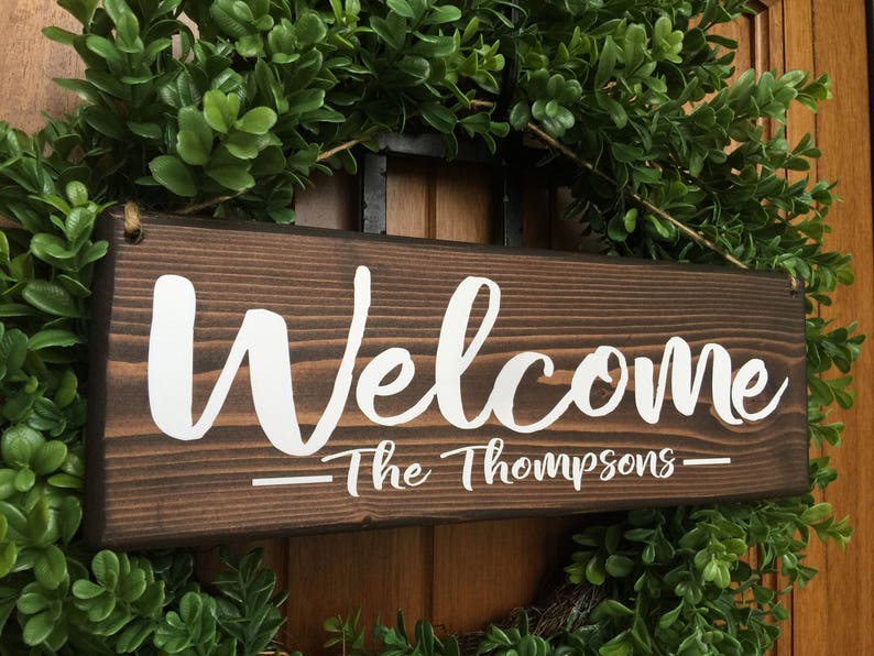 Welcome Sign Welcome Door Sign Front Door Sign | Etsy