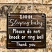 Baby Sleeping Sign Sleeping Baby Sign Naptime Door Sign Naptime Sign Do ...