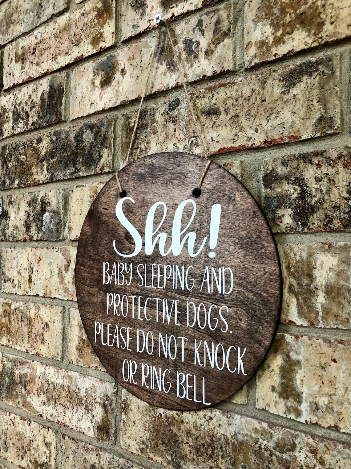 Baby Sleeping Sign Dog Sign Sleeping Baby Naptime Sign Do | Etsy