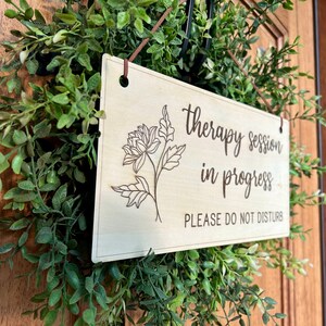Therapy Session in Progress Sign, Therapy Sign, Therapy Session Sign ...