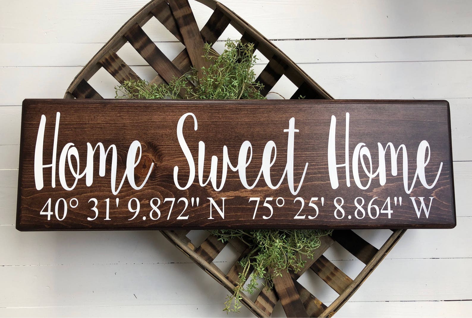 Home Coordinates Sign GPS Coordinates Sign Home Sweet Home Sign ...