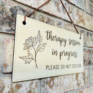 Therapy Session in Progress Sign, Therapy Sign, Therapy Session Sign ...