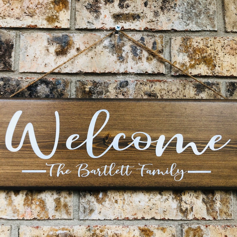 Welcome Sign Front Door - Etsy