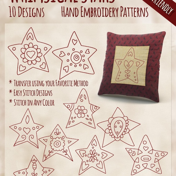 Whimsical Hand Embroidery Designs - Etsy