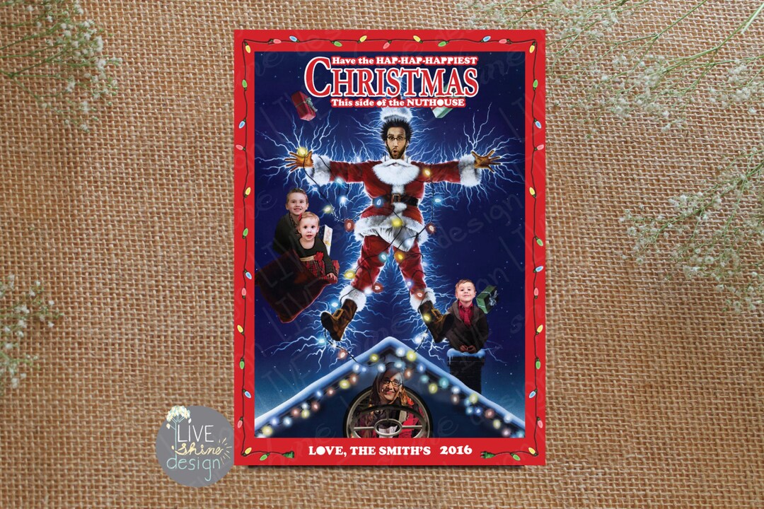 DIGITAL Customized Christmas Vacation Holiday Card - Etsy