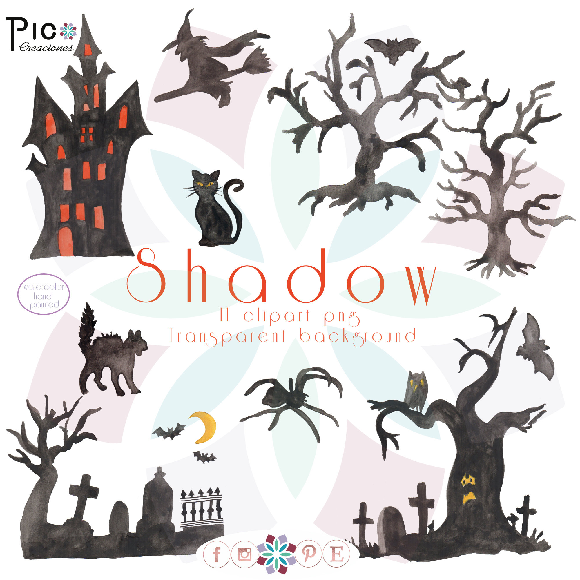 Halloween Shadow, Shadows, Spooky Shadow, Halloween Cliparts, Images ...