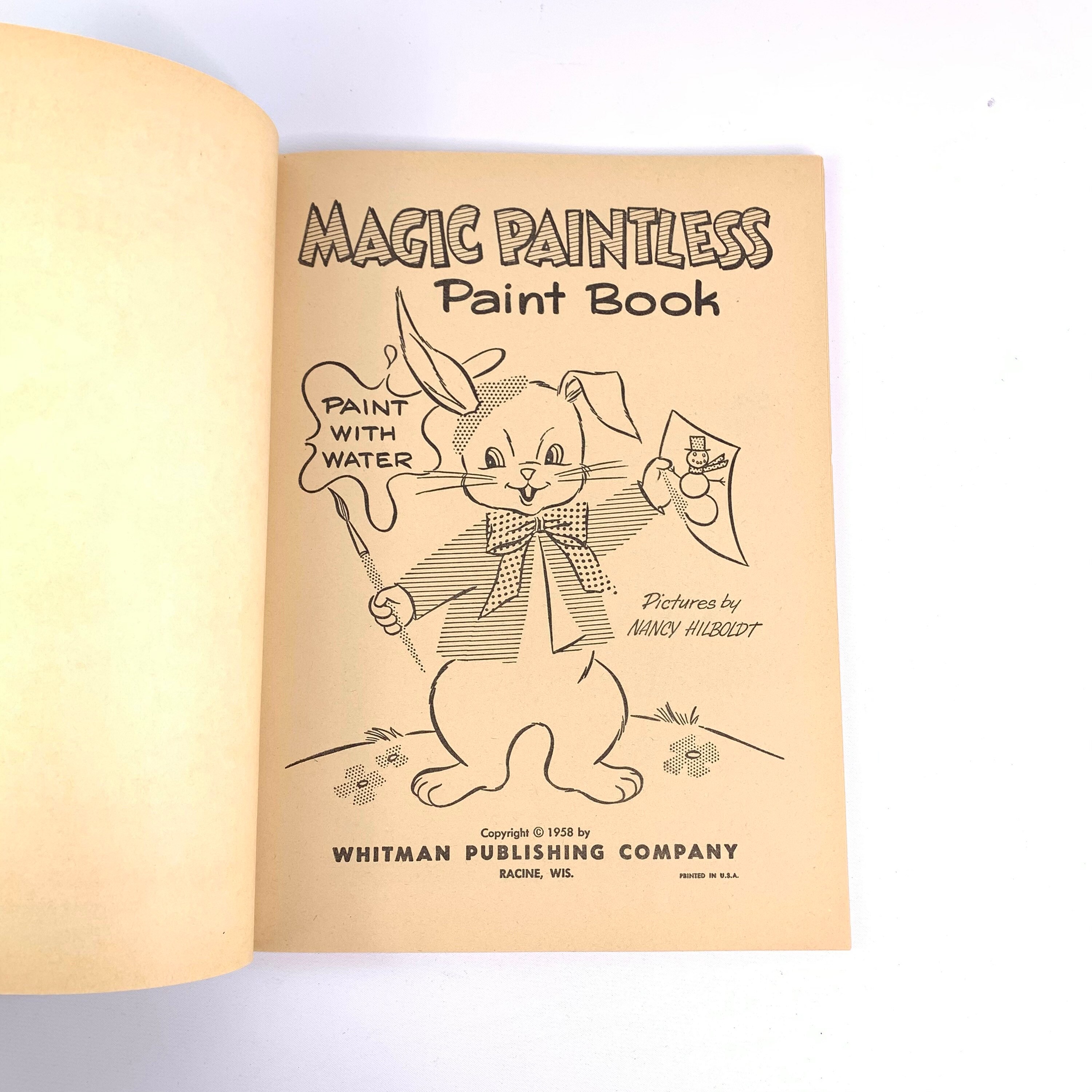 Magic Paintless Paint Book Whitman 1958 Coloring Book New - Etsy UK