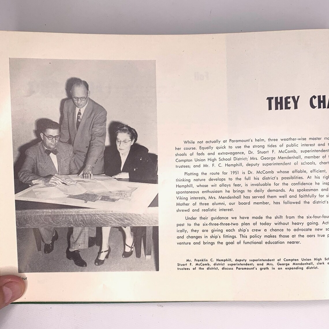 1951 Paramount Junior High School Year Book California Autographs ...