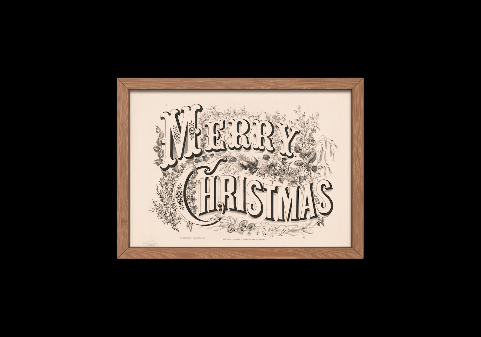 Vintage Merry Christmas Print | Antique | Holiday Decor | Farmhouse ...