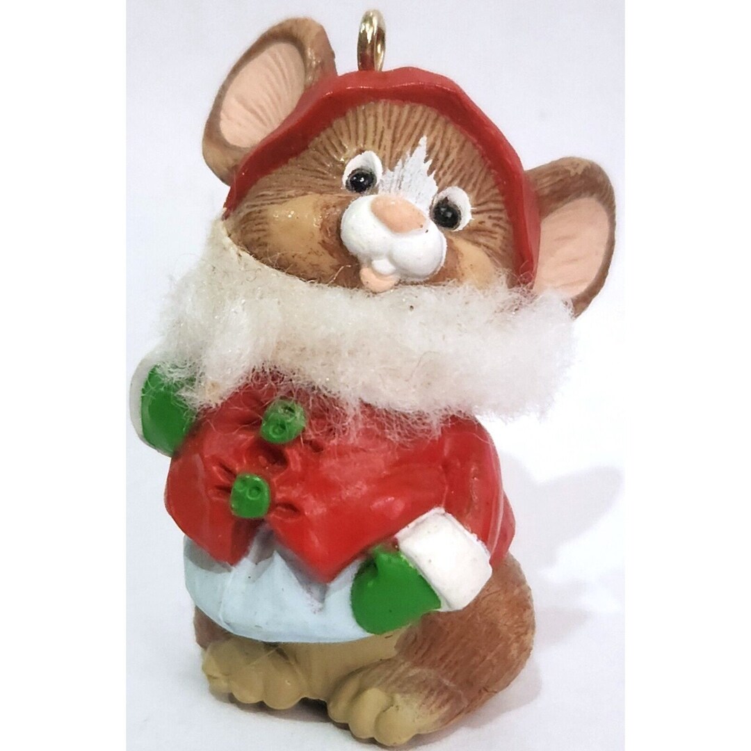 Hallmark Santa Mouse Christmas Ornament Mouse in Santa Suit Vintage ...