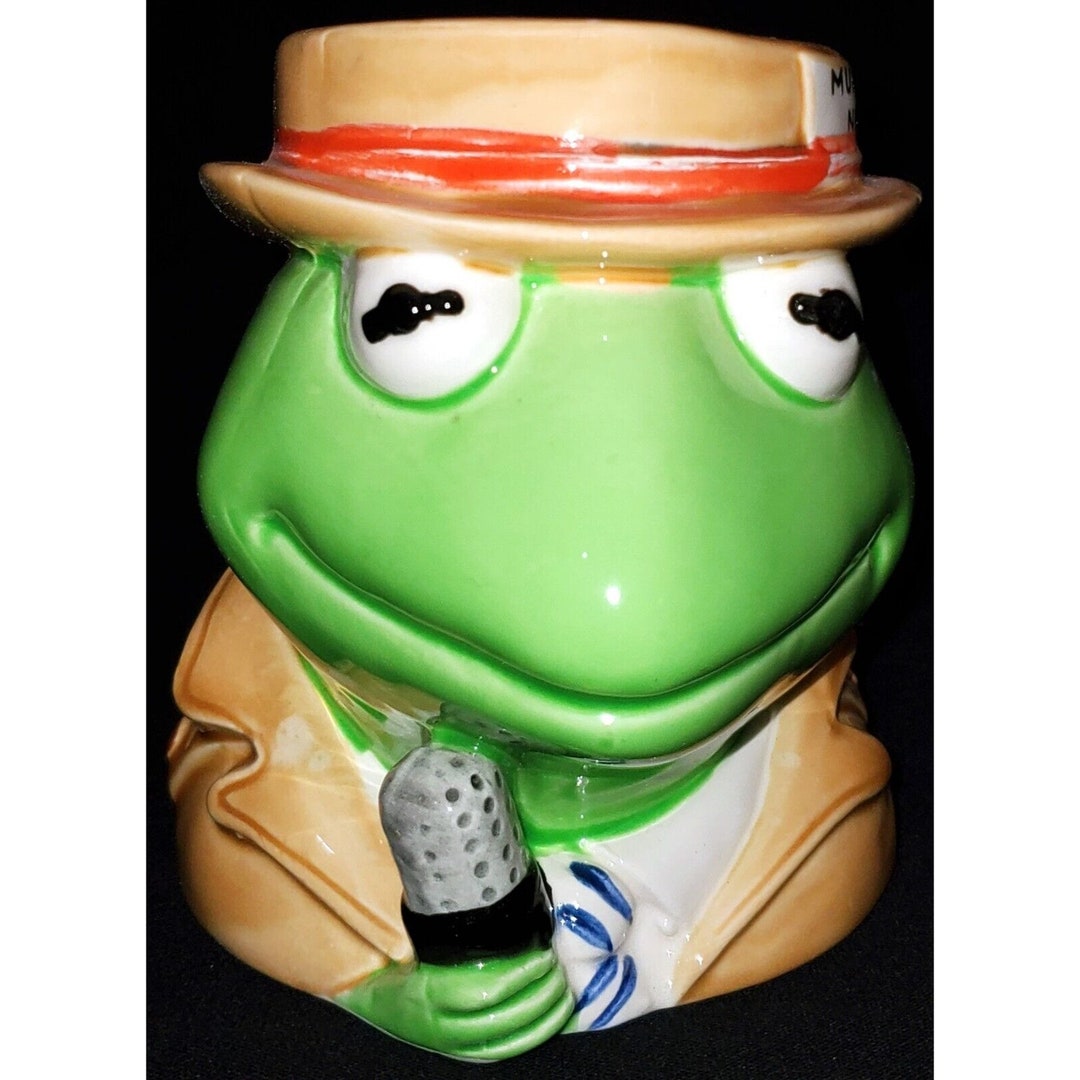 Vintage Kermit the Frog Muppet News Coffee Cup Mug Sigma Tastesetter ...