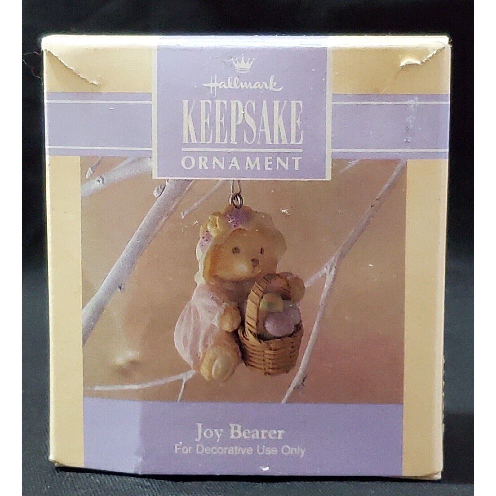 Hallmark JOY BEARER Spring Easter Ornament Teddy Bear & Egg Basket ...