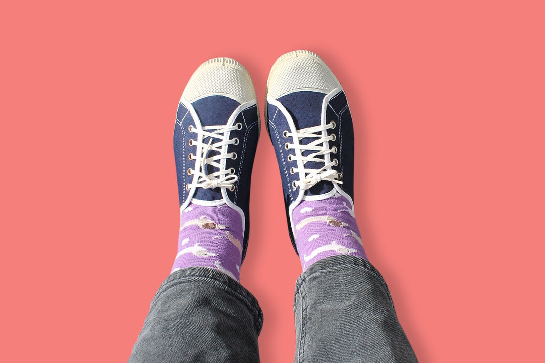 80s Navy & White Palladium Tennis Shoes - Blue Cotton Canvas Tie ...