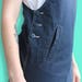 90s Denim Overalls Dress Normcore Dark Blue Jean Dress Minimalist Basic ...