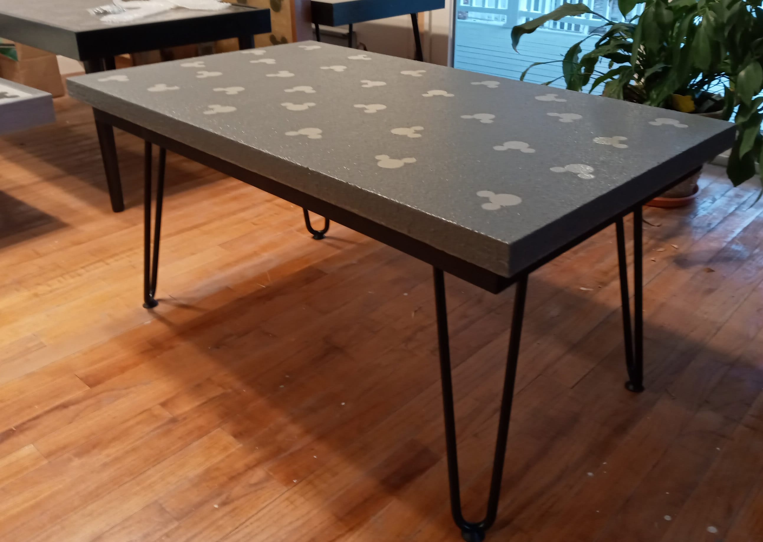 Disney Inspired Coffee Table – Stone Coated With Mickey Mouse Heads - Etsy