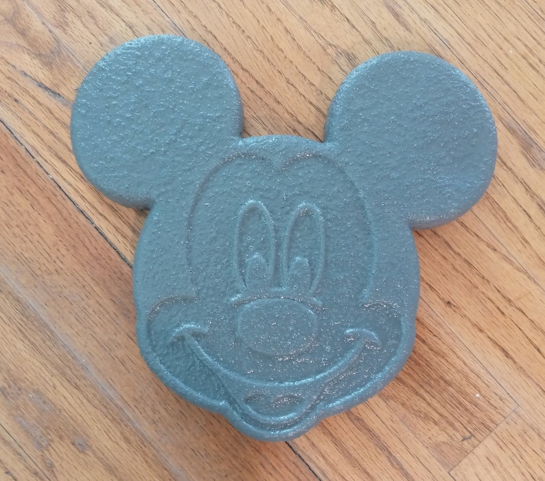 Medium Size MICKEY MOUSE Face Garden Stepping Stones Decorative Stones ...