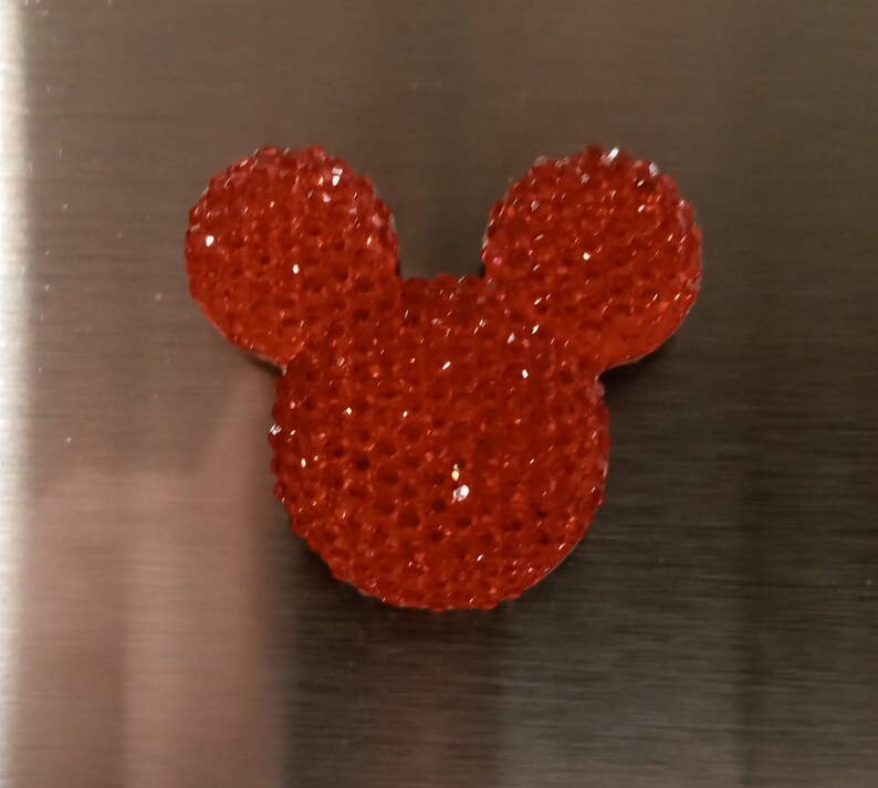 Set of 16 Mickey Mouse Head and Minnie Mouse Head Rhinestone Magnets - Etsy