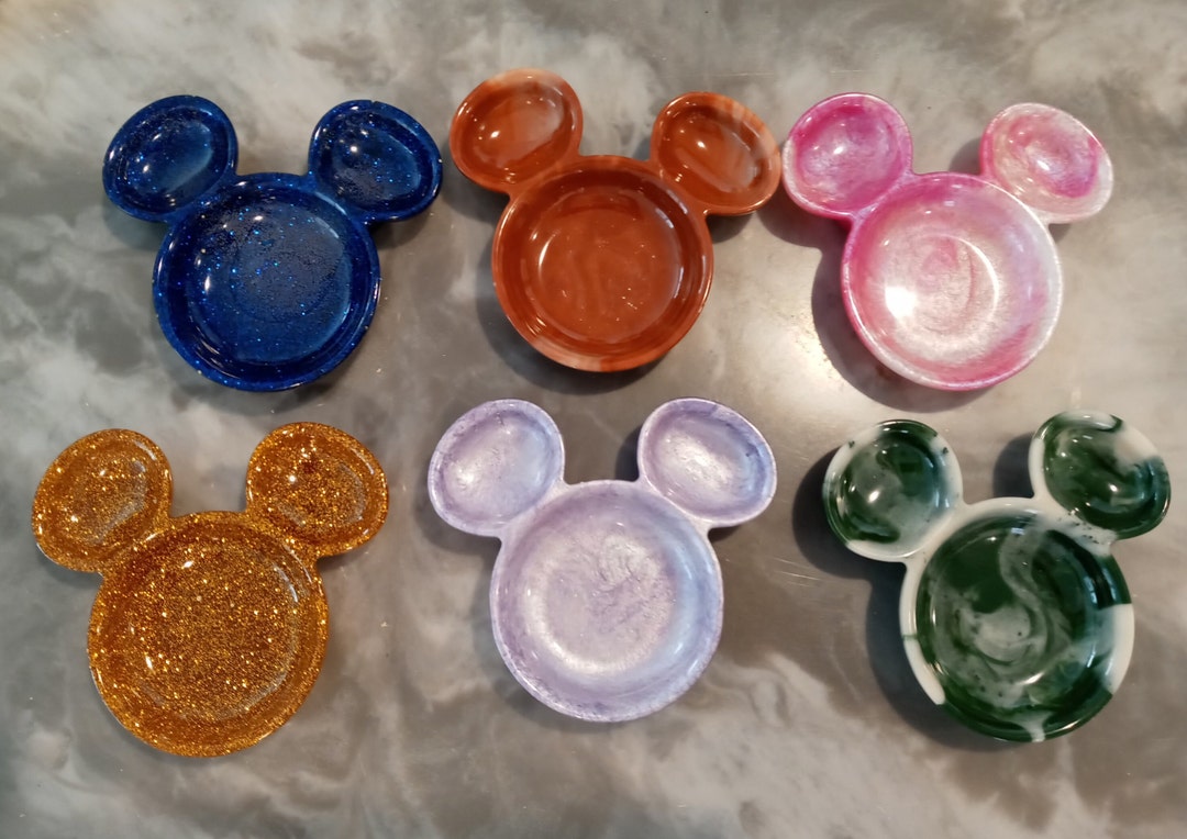 Mickey Mouse Head Epoxy Resin Ring, Trinket, Jewelry, Spoon Dish Tray ...