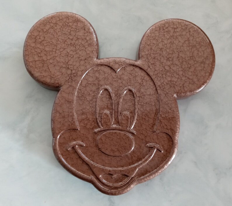 Medium Size Mickey Mouse Head Hammered Pewter or Hammered - Etsy