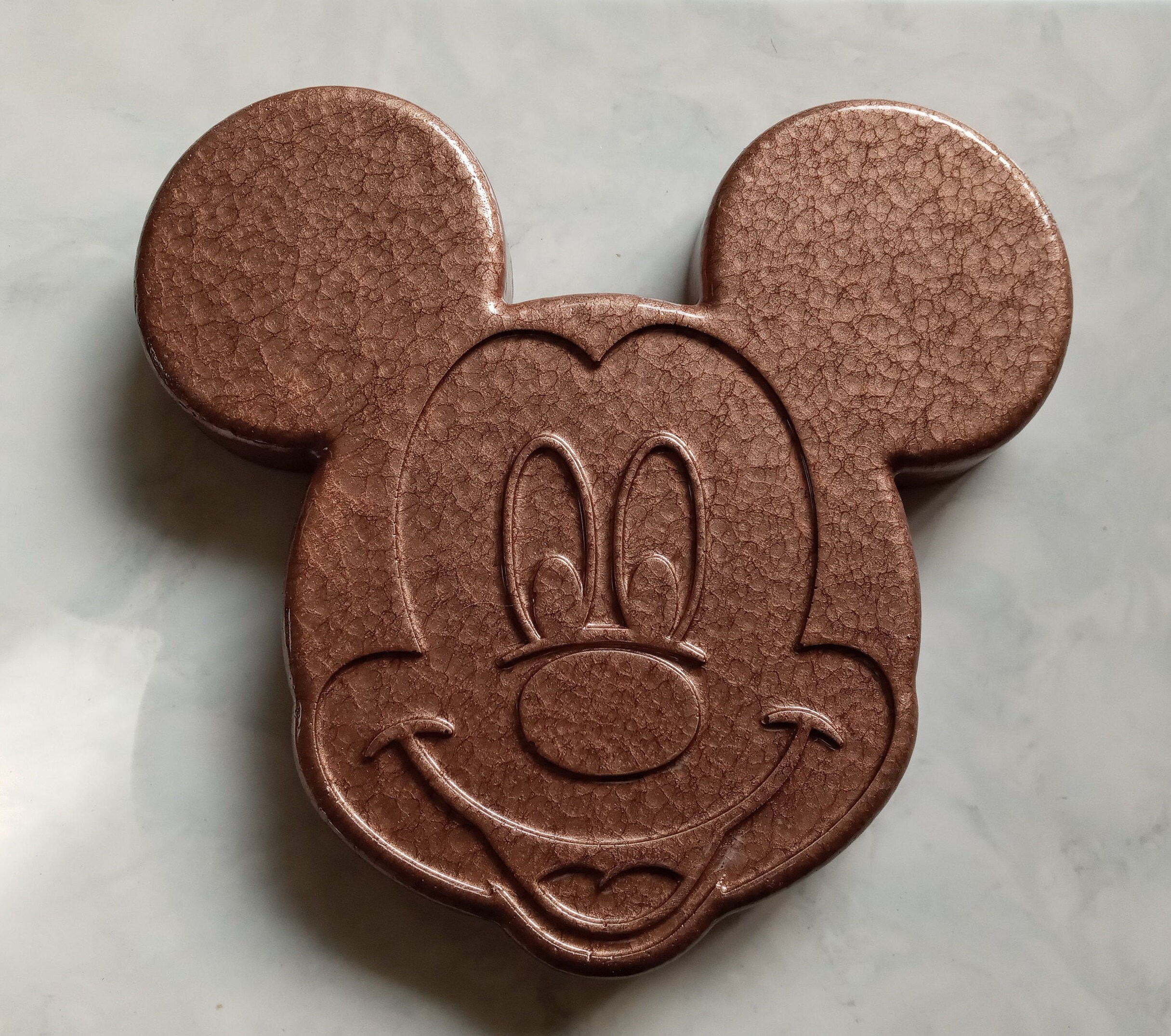 Medium Size Mickey Mouse Head Hammered Pewter,hammered Copper or ...