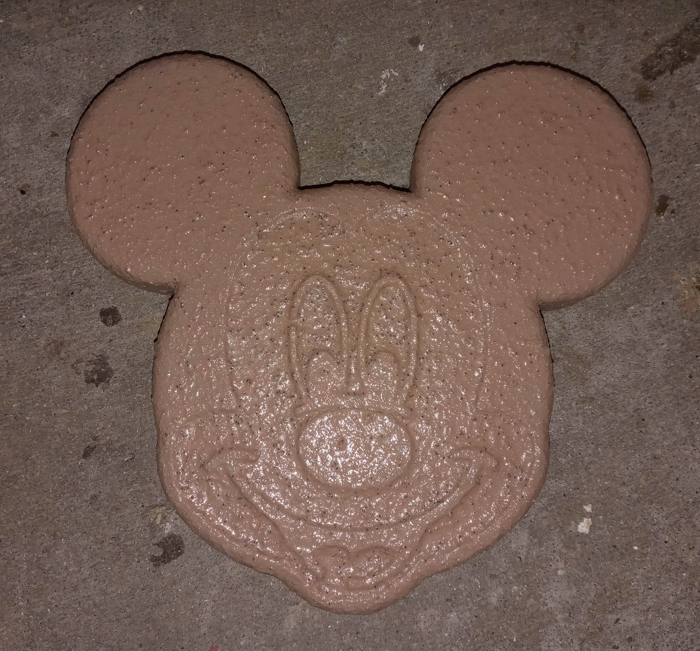 Medium Size MICKEY MOUSE Face Garden Stepping Stones Decorative Stones ...
