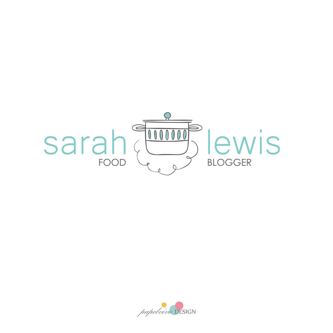 Food Premade Logo Design Food Blogger Logo Cooking Logo - Etsy UK