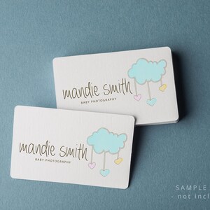 Watercolor Baby Logo Design, Children Boutique Branding, Cloud and ...