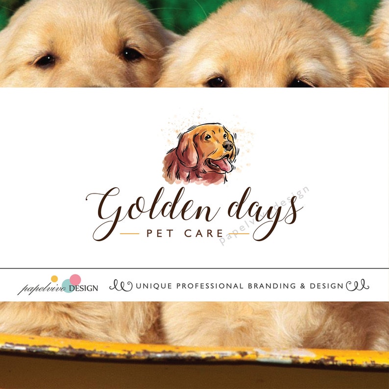 Pet Logo Design Branding Package Branding Kit Premade Dog - Etsy