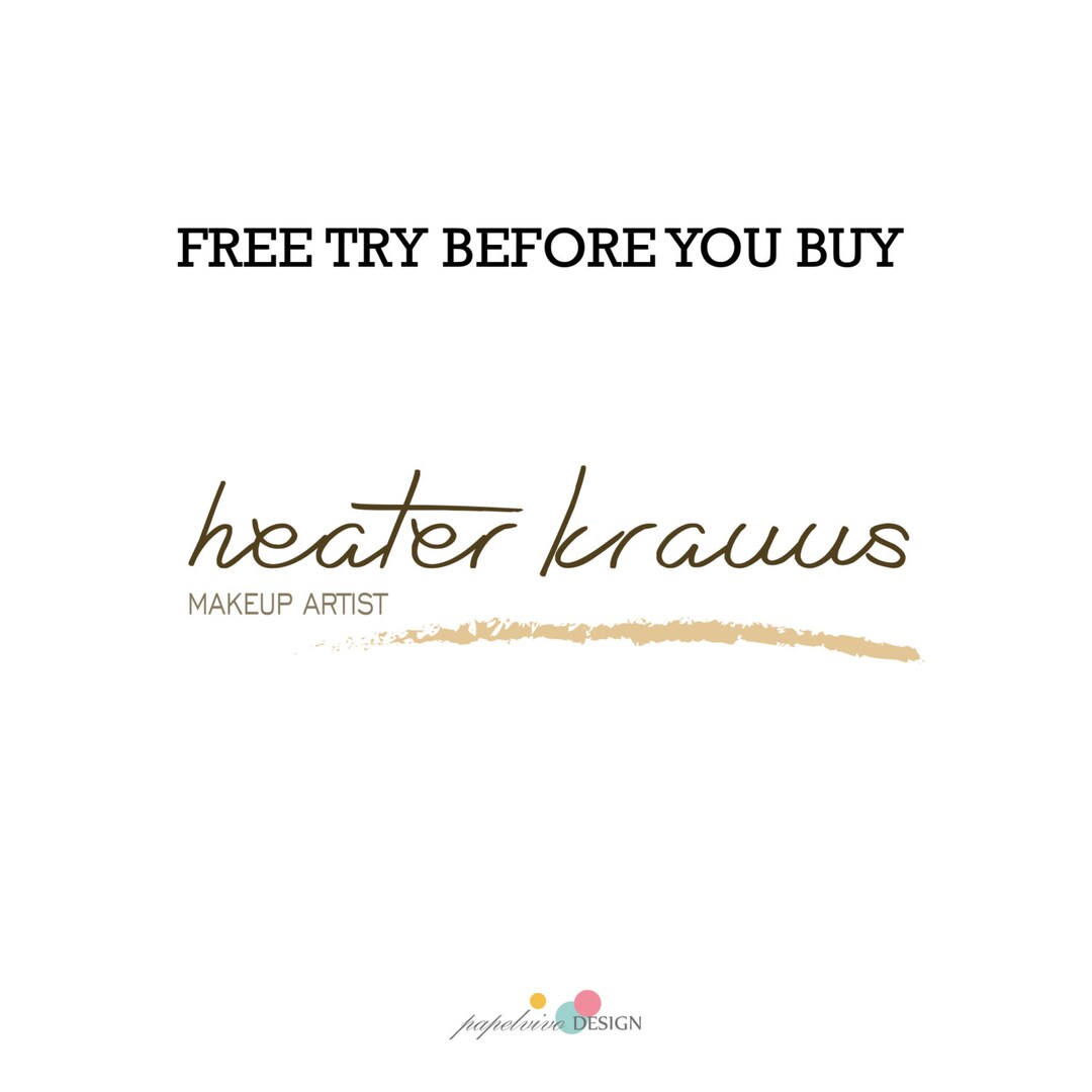 Custom Logo / Premade Logo Design / Makeup Artist Logo / Beauty Logo ...