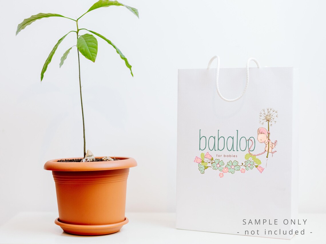 Baby Logo Design With a Mouse Children Boutique Branding - Etsy