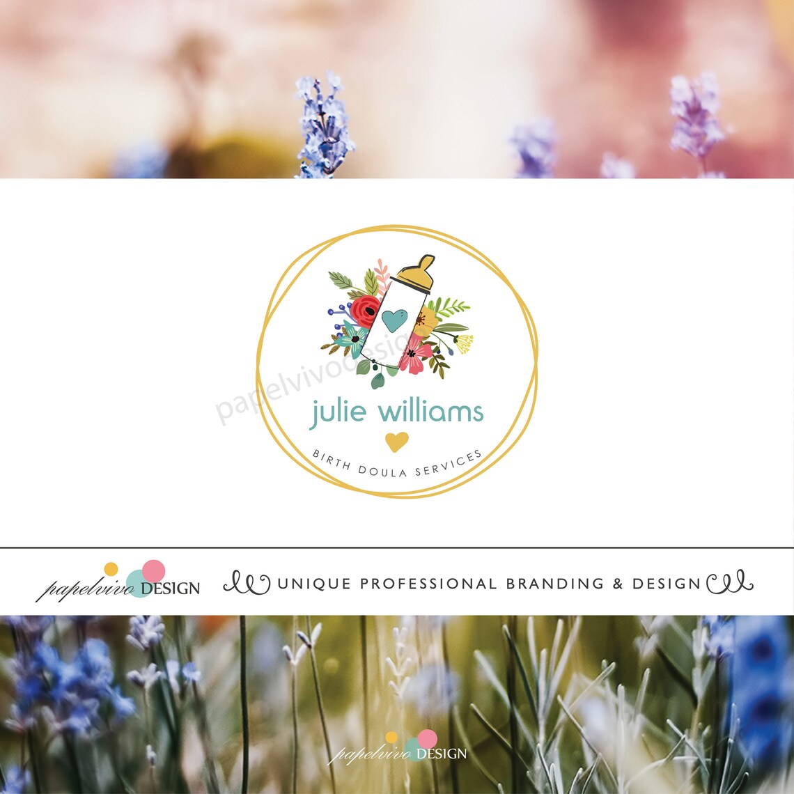 Doula Logo Design Branding Package Baby Boutique Logo | Etsy