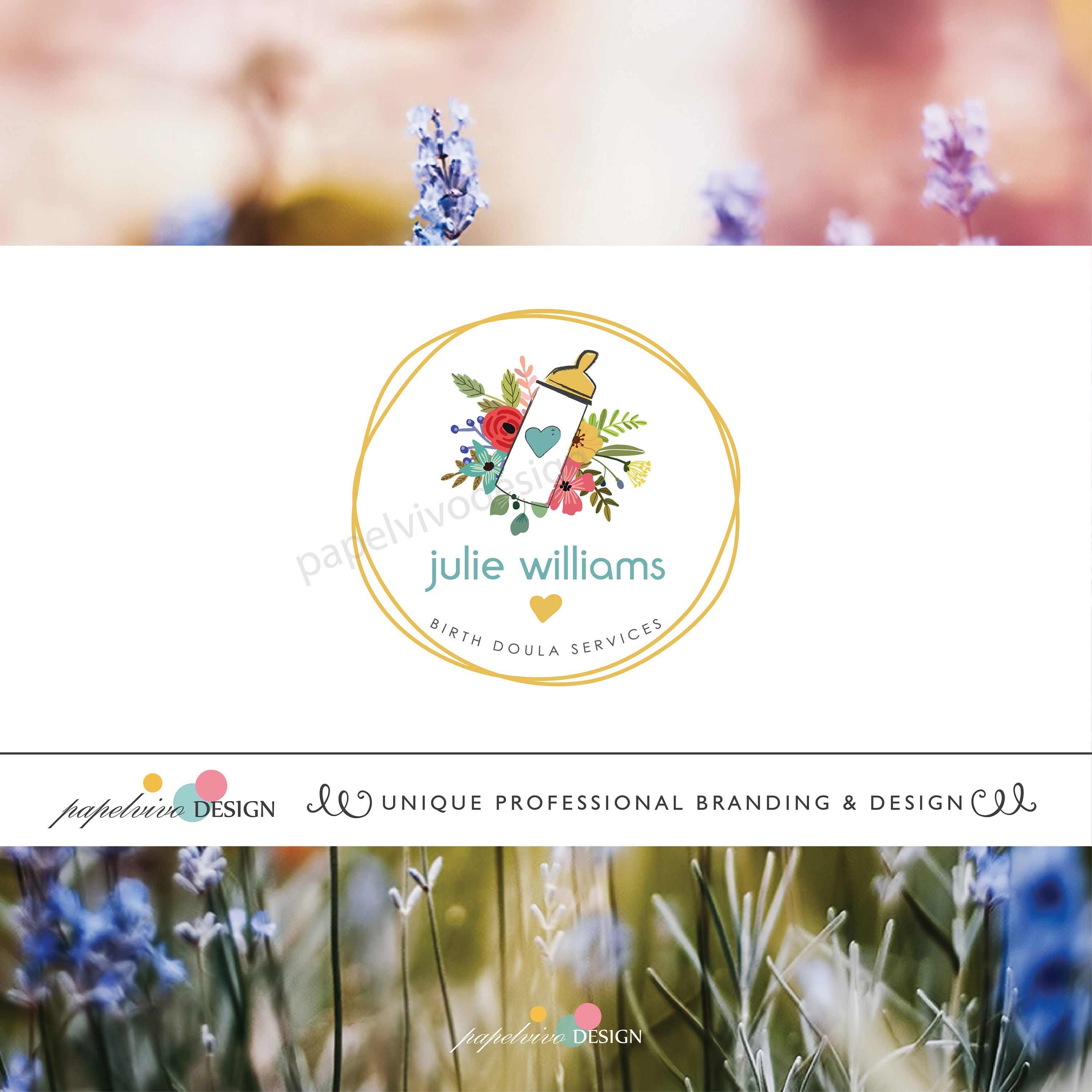 Doula Logo Design Branding Package Baby Boutique Logo | Etsy