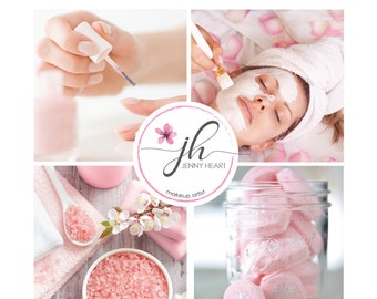 Signature beauty logo design Branding package Makeup artist | Etsy