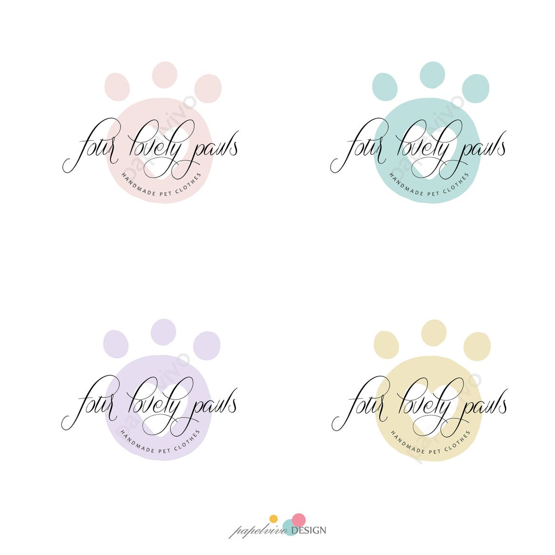 Premade Pet Logo Set / Branding Package / Brand Identity / Dog Logo ...