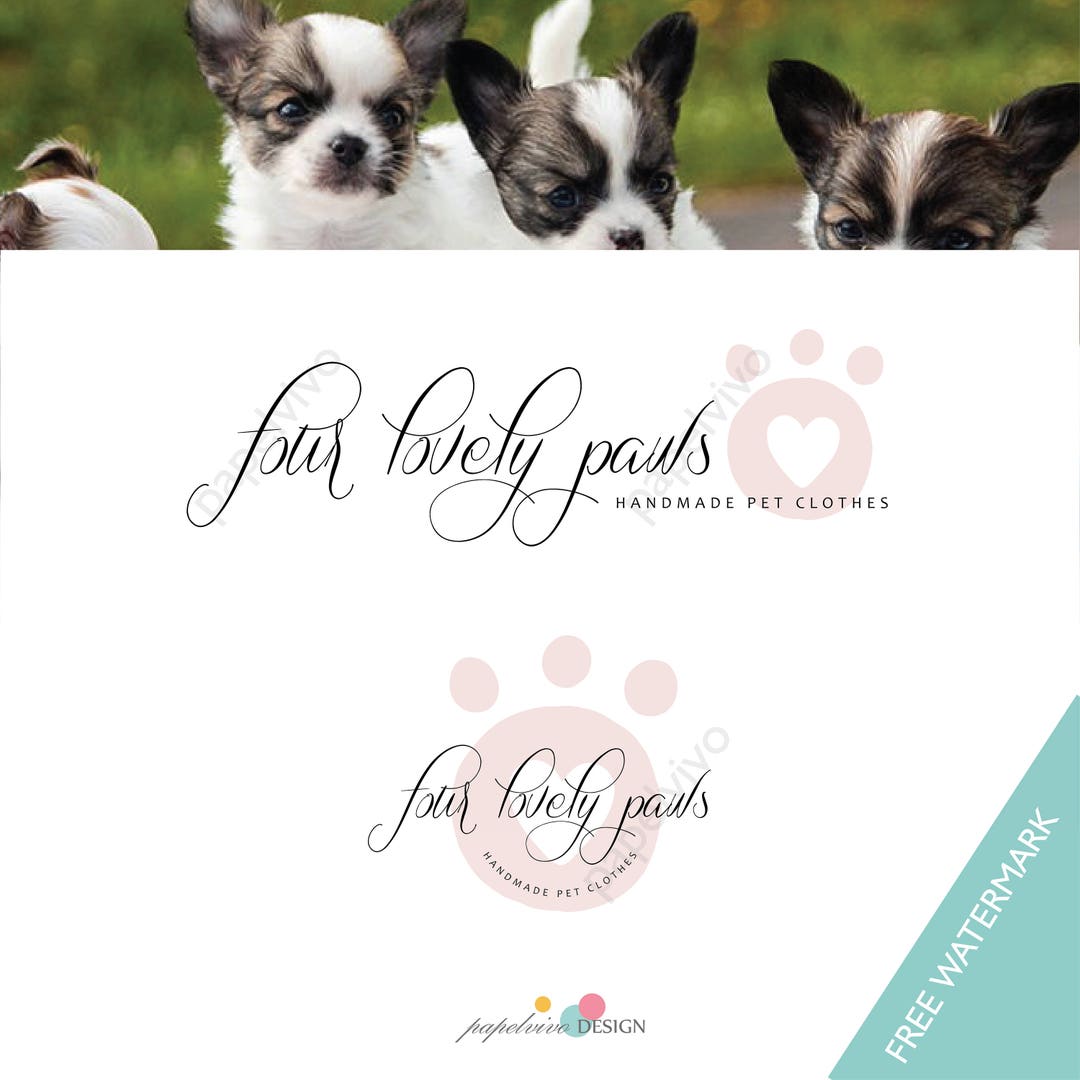 Premade Pet Logo Set / Branding Package / Brand Identity / Dog Logo ...