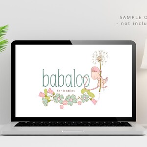 Baby Logo Design With a Mouse, Children Boutique Branding, Baby ...