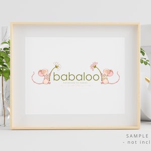 Baby Logo Design With Mice, Children Boutique Branding, Baby Business ...