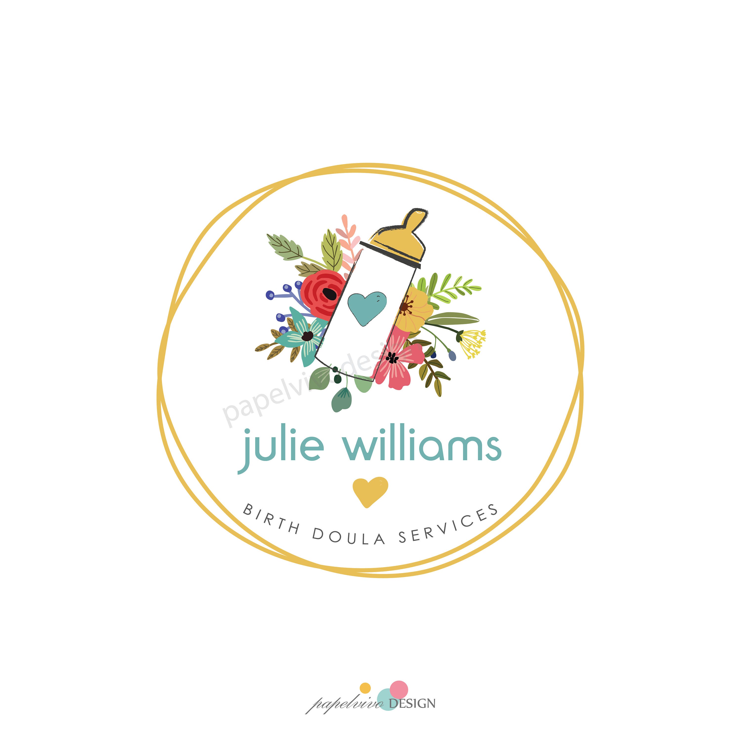 Doula Logo Design Branding Package Baby Boutique Logo | Etsy