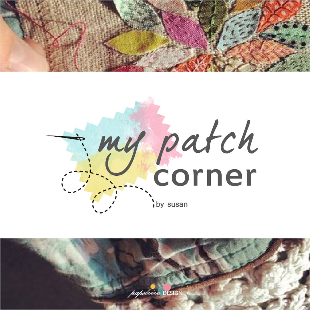 Custom Logo Design / Watercolor Logo / Sewing Logo / Patchwork Logo ...