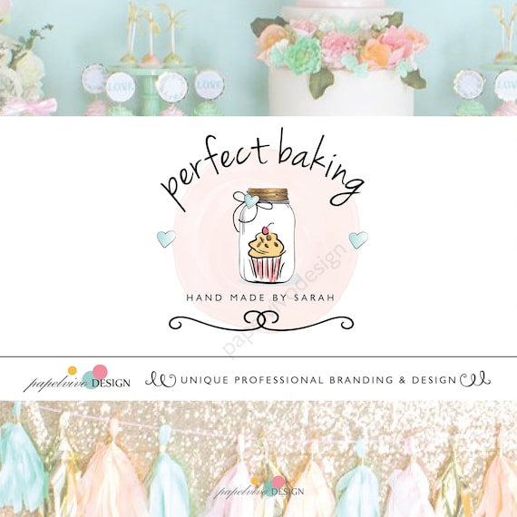 Bakery logo Cooking logo design Cupcake logo Branding | Etsy
