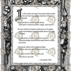 Book of Shadows Blessing, Book of Shadows, Book of Shadows Page ...